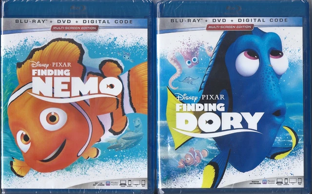 SET BLU-RAY DISNEY/PIXAR Finding Nemo & Finding Dory. Nuovo Di Zecca ...
