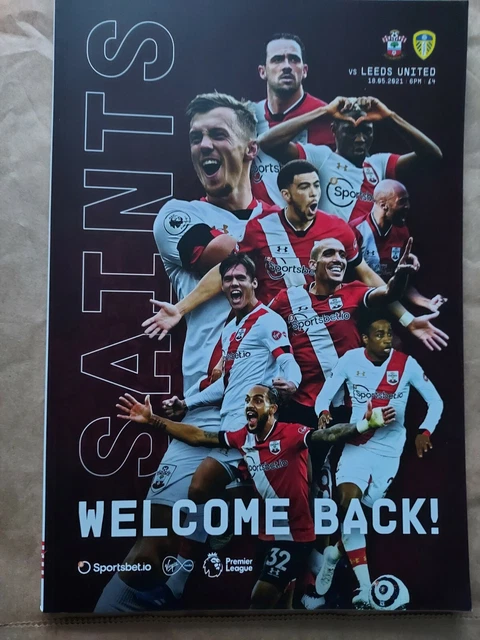 SOUTHAMPTON V LEEDS football programme premier League 2021 mint ...