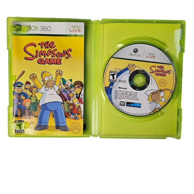 THE SIMPSONS GAME (Microsoft Xbox 360, 2007) CIB Complete $64.99 ...