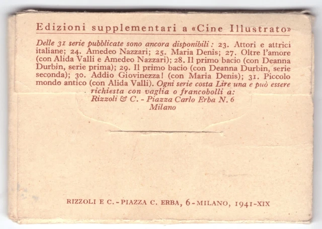 IL PRIMO BACIO Deanna Durbin Bustina Ediz. Cine Illustrato 12 Foto ...
