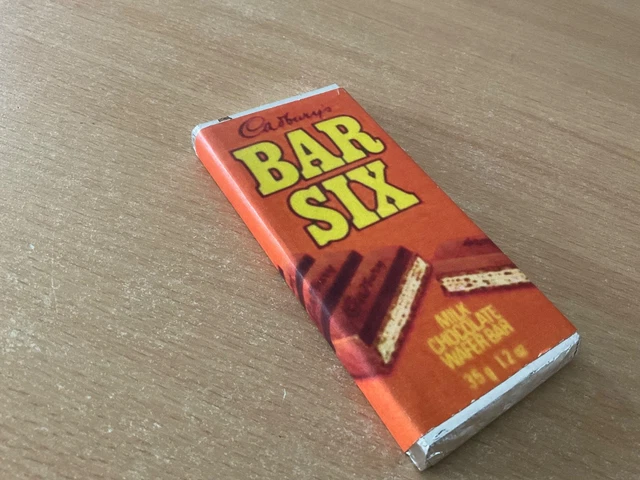 VINTAGE CADBURY’S BAR Six Chocolate Bar . Original Shop Display Only ...