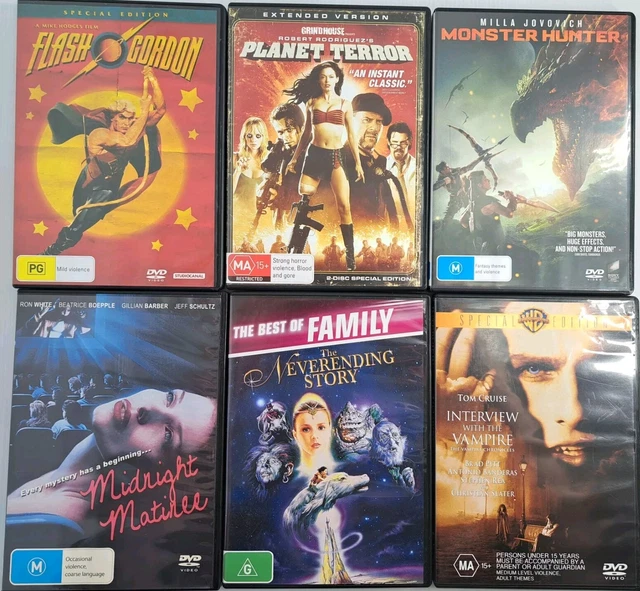 SCIFI FANTASY ACTION DVD Bundle Bulk Lot Movie Pack X 6 Movies Region 4 ...
