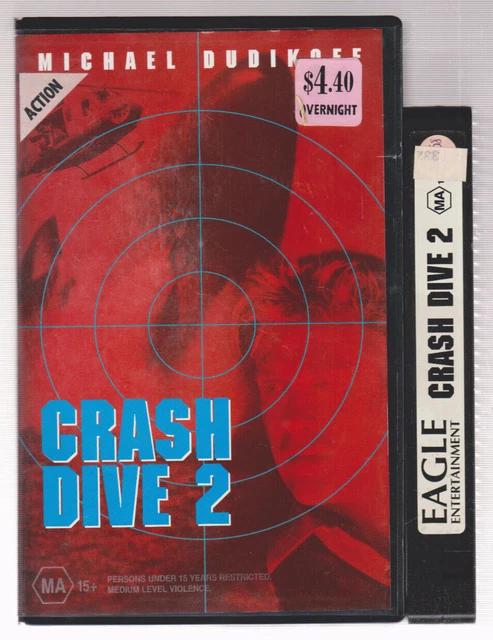 RARE VHS VIDEO Tape CRASH DIVE 2 Ex-Rental Big Box Eagle Dudikoff $15.00 - PicClick AU