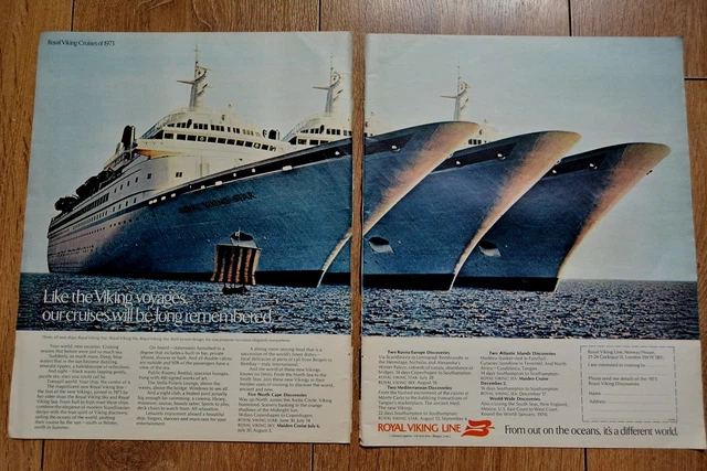 R&L EX-MAG ADVERTISEMENT: Royal Viking Star Cruise Ship, Double Page £5 ...