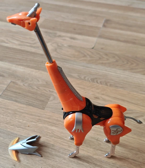 POWER RANGERS WILD Force Dx ISIS Megazord Giraffe Zord + Head Shield ...