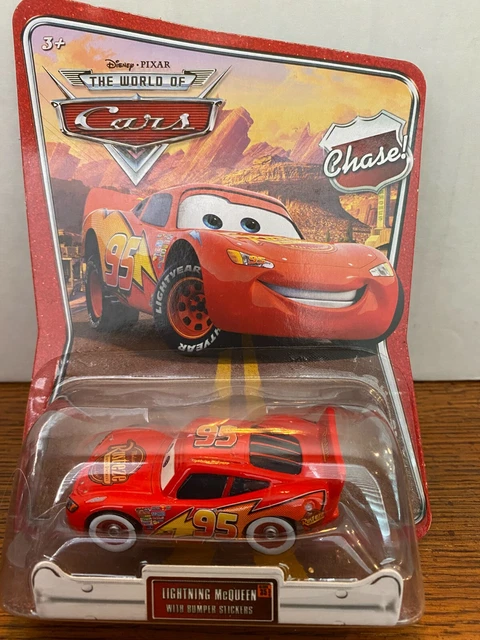 MATTEL DISNEY PIXAR Cars Chase #95 Lightning Mcqueen Con Adesivi ...