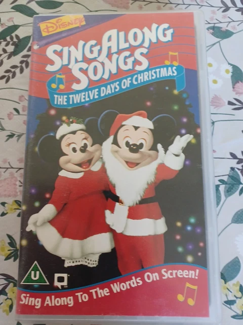DISNEY’S SING ALONG Songs - The Twelve Days Of Christmas VHS EXCELLENT ...