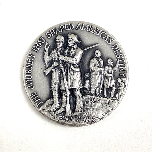 RARE LEWIS AND Clark Pure Silver .999 Medallion by Medallic Art Co. NY ...