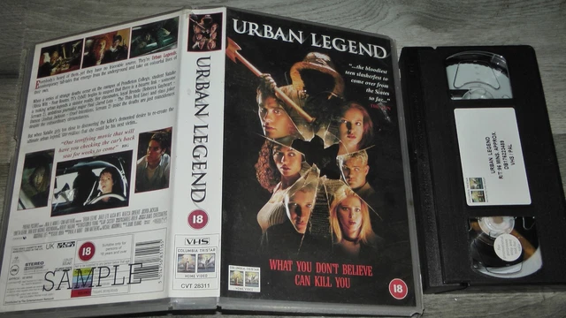 URBAN LEGEND VHS Big Box Timecode Sample Dealer Rental Tape TBC Cert ...