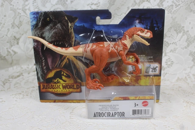 PACK FÉROCE MATTEL Jurassic World Dominion ATROCIRAPTOR dinosaure NEUF ...