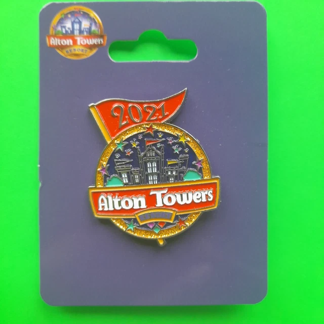 ALTON TOWERS RESORT 2021 Pin Badge Brand New Merlin Entertainments ...