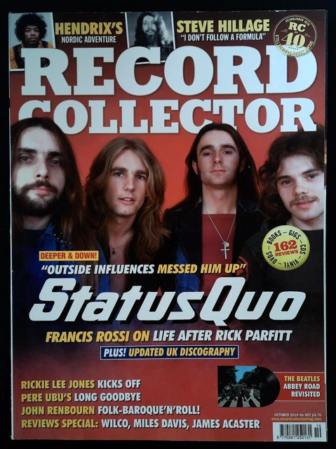 RECORD COLLECTOR MAGAZINE No.497 October 2019 mbox2296 Status Quo - Hendrix's £4.49 - PicClick UK