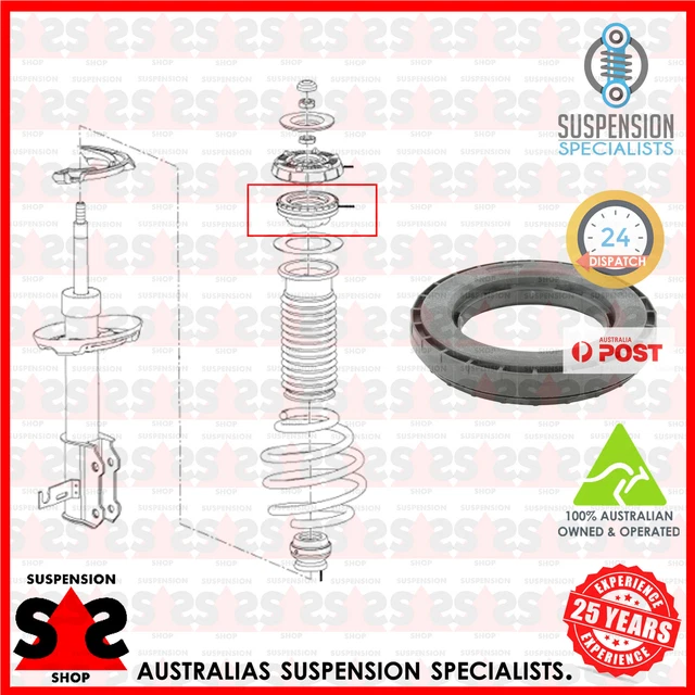 FRONT AXLE LEFT Or Right Rolling Bearing, Suspension Strut Support ...