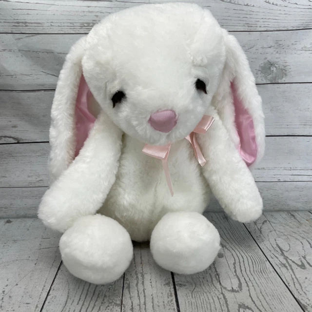 THE PETTING ZOO White Bunny Rabbit Stuffed Animal Plush Toy Easter £18. ...