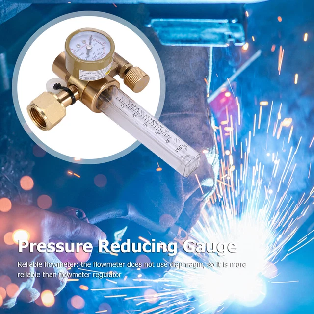 ALL BRASS ARGON Meter Instruments G5/8 Gas Flow Regulator for Argon Arc ...