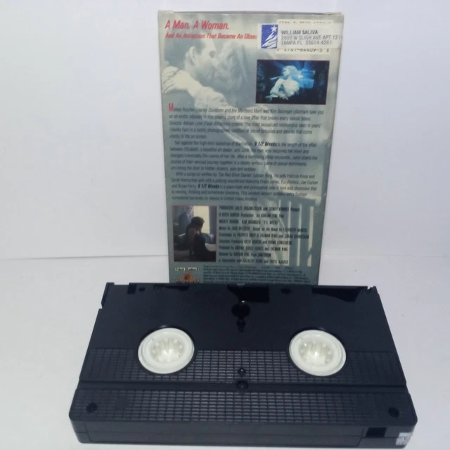 9 1/2 WEEKS (VHS 1999, R-Rated Version) Mickey Rourke, Kim Basinger £2. ...