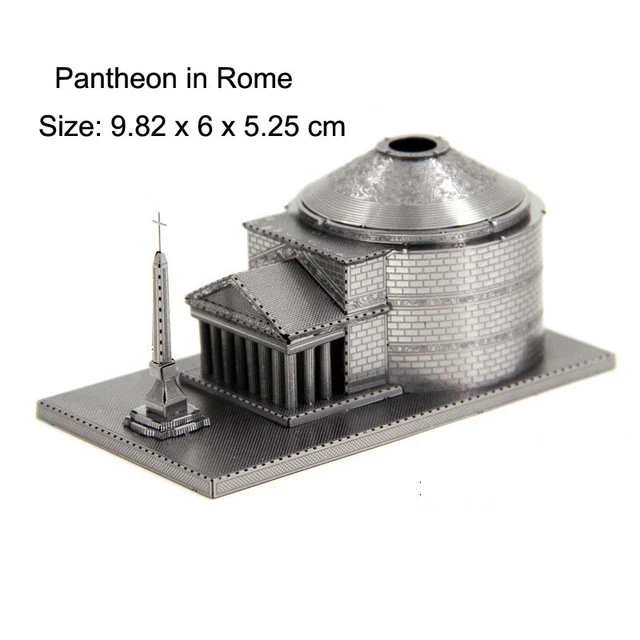 NEW 3D METAL Model Puzzle Pantheon in Rome Laser Cut Steel Model Kit ...