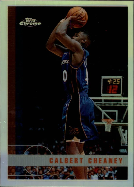 1997-98 TOPPS CHROME Réfractors Wizards Carte Basketball #142 Calbert ...