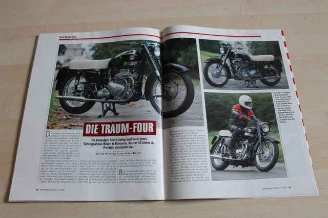 MOTORRAD CLASSIC 1777) Ariel Square Four in einer seltenen Vorstellung ...