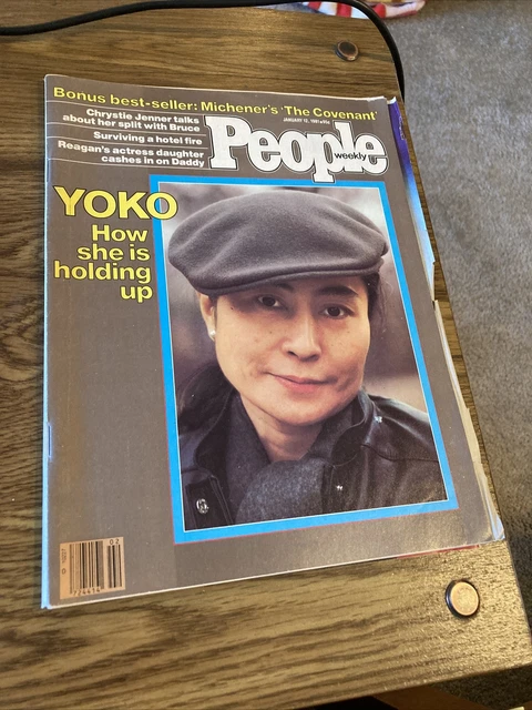 PEOPLE WEEKLY Magazine Yoko Ono after John Lennon's Murder-January 12 ...