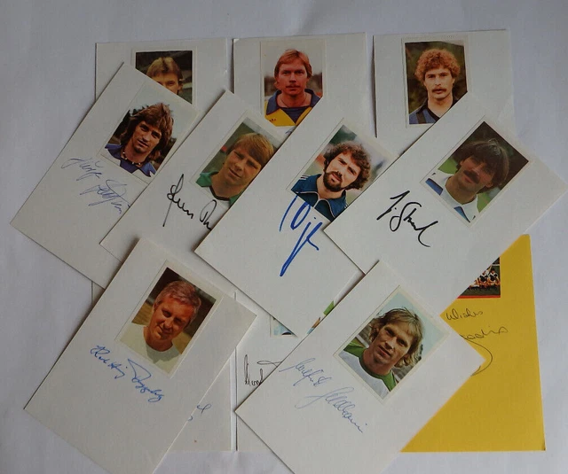 12 AUTOGRAMME FUSSBALL Bundesliga der 1970/80er Jahre (90339) EUR 9,99 ...