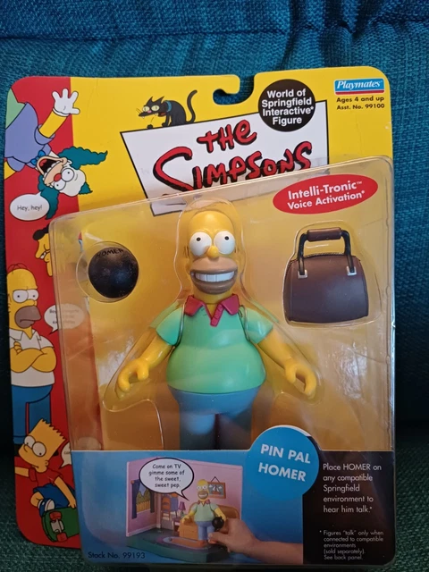 THE SIMPSONS PIN Pal Homer World Of Springfield WOS Figure BRAND NEW £ ...