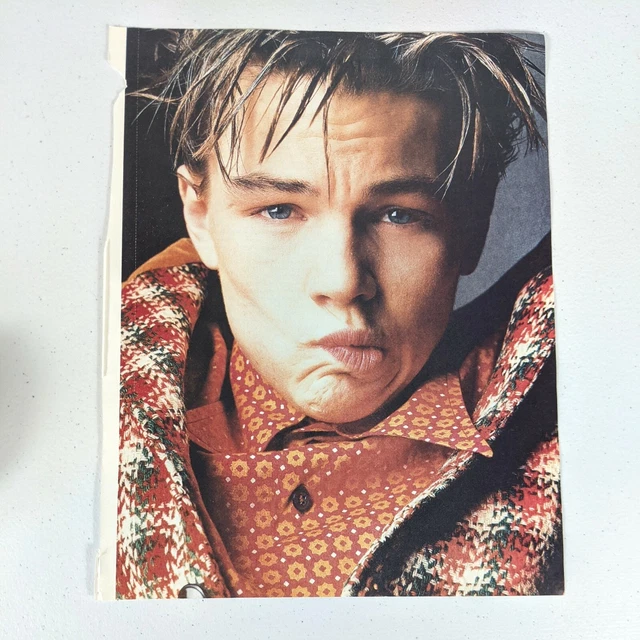 LEONARDO DICAPRIO TEEN Messy Hair Magazine Pinup Clipping £7.56 ...