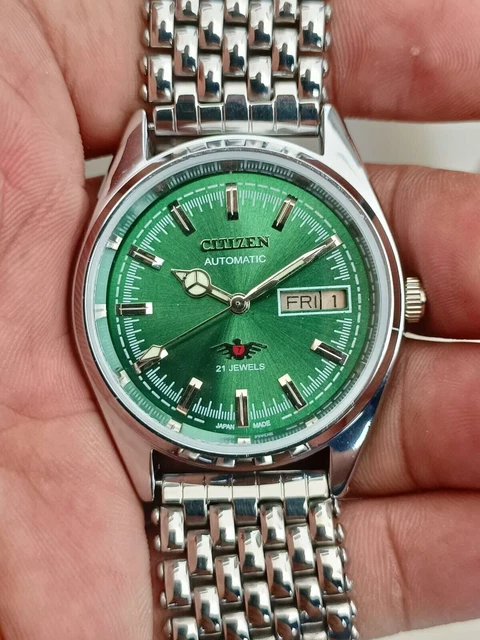 VINTAGE CITIZEN AUTOMATIC Japan Made Day Date Wrist Watch For Men's ...