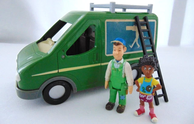 FIREMAN SAM - Mike Flood & Mandy Flood Figures With Mikes Works Van £13 ...