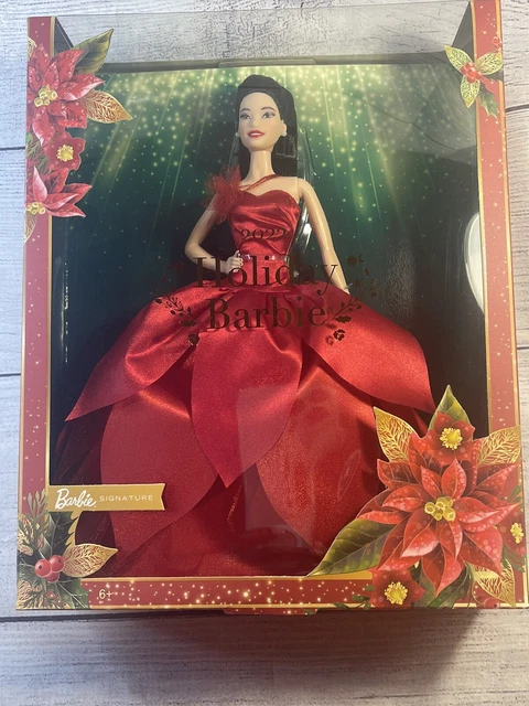 MATTEL BARBIE SIGNATURE 2022 Holiday Barbie with Black Hair Doll £49.87 ...