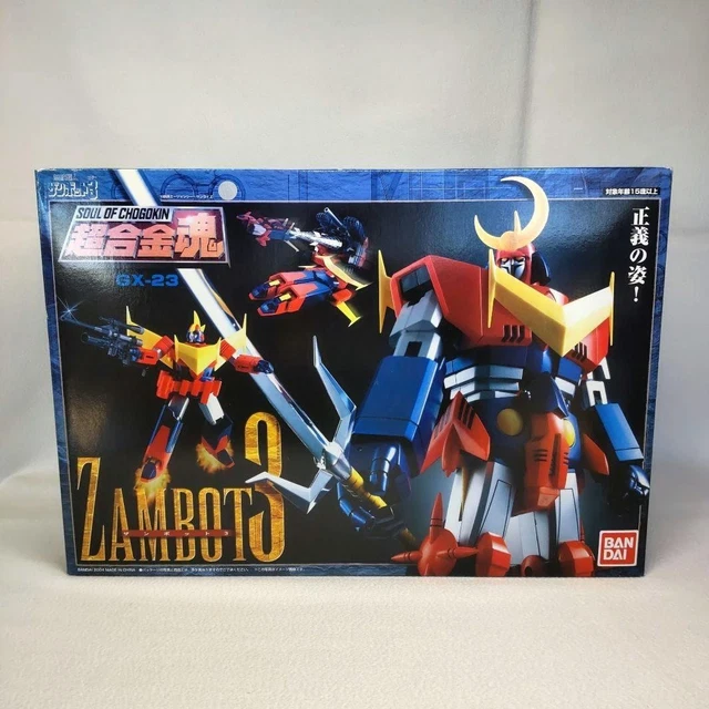 ACTION FIGURE BANDAI Soul of Chogokin GX 23 Zambot 3 giocattolo da ...
