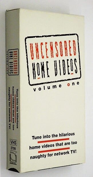 UNCENSORED HOME VIDEOS VOLUME ONE VHS Tape 1991 Too Risque For Prime ...
