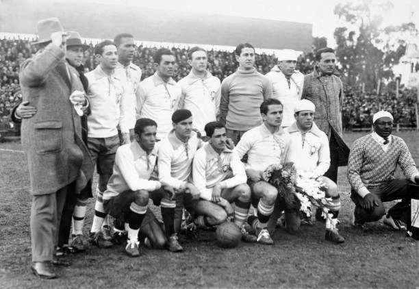 BRAZILIAN TEAM LINE Up Before The Fifa Football World Cup Match 1930 ...