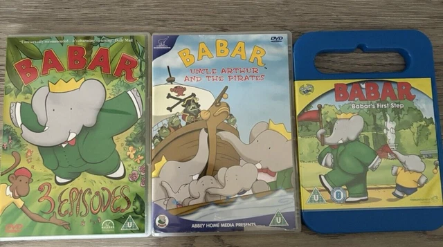 BABAR THE ELEPHANT DVD Bundle Classic Childrens TV Show 3 x DVDs £5.99 ...