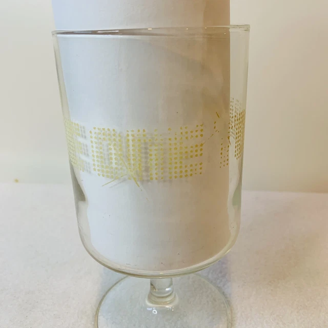 VINTAGE 70S CBC TV The One To Watch Glass Cup Goblet Promo Ad ...