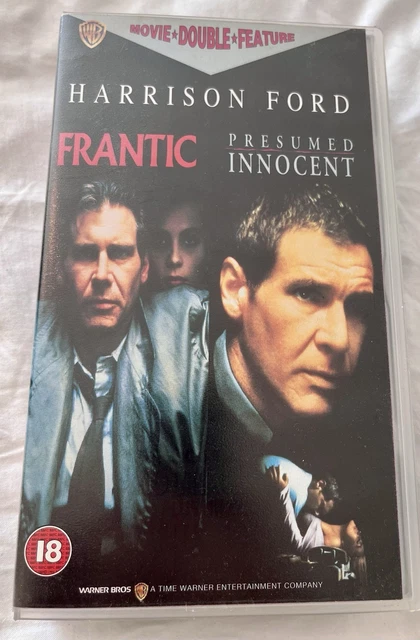 RARE HARRISON FORD Two Film Double Feature VHS Video Frantic/ Presumed ...
