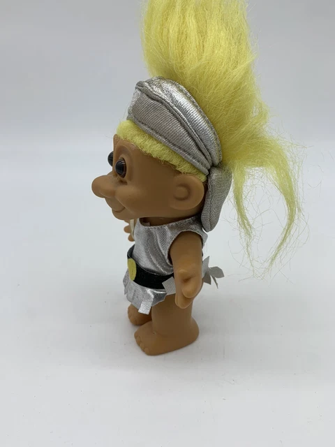 VINTAGE RUSS TROLL Yellow Hair Knight Costume 1980s 1990s Retro £15.20 ...