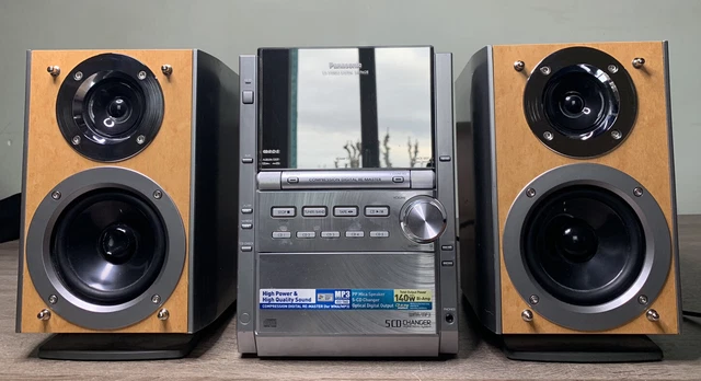 MINI CHAINE HIFI Panasonic SA-PM28 130W Changeur 5cd EUR 85,00 ...