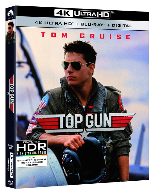 TOP GUN (4K UHD + Blu-ray + Digital) (4K UHD Blu-ray) Tom Cruise ...
