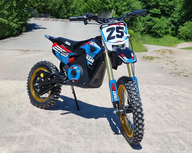 2025 XTM MXPRO 48V 1800W Lithium Electric Dirt Bike BIG 14/12" Gold ...
