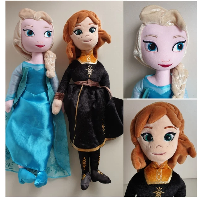 DISNEY FROZEN ELSA - Anna Dolls Soft Toy Plush 16" (41cms) Posh Paws TY ...