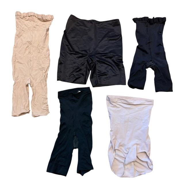 5 X SPANX Shaping Shorts Shapers Lot Nude Black High-Rise Long Leg ...