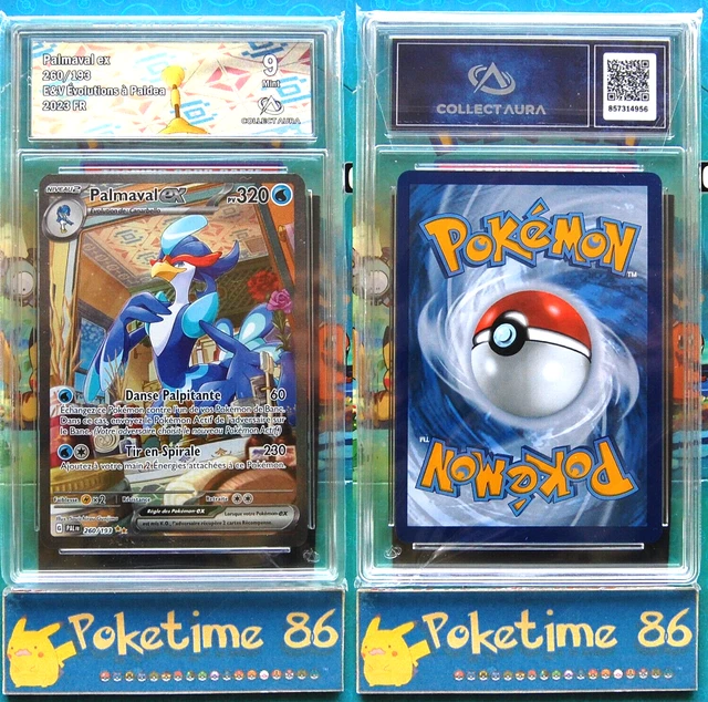 POKÉMON PALMAVAL EX Evolutions à paldea 260/193 Gradée 9 Mint Collect ...