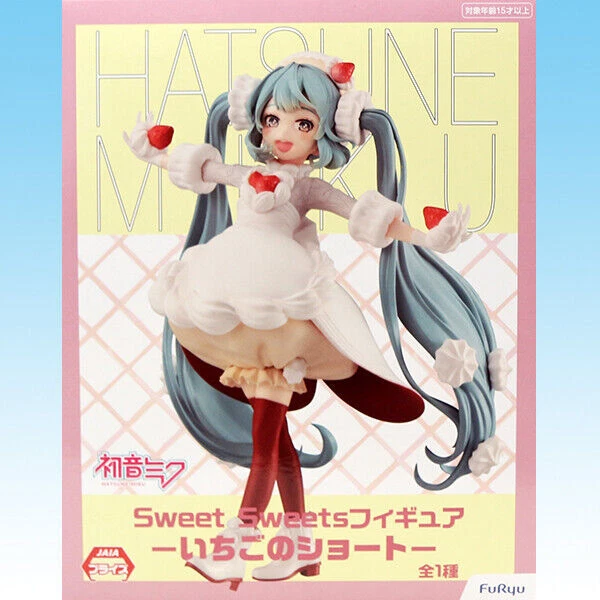HATSUNE MIKU SWEET Sweets Figure Strawberry Shortcake Figure FuRyu $111 ...