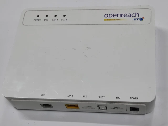 BT OPENREACH FIBRE VDSL2 Modem - ECI Telecom - B-Focus V-2FUB/r Rev B £ ...