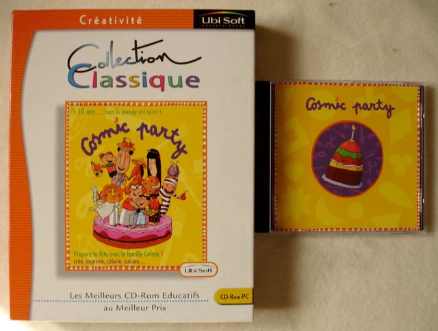 COSMIC PARTY CD-ROM PC éducatif Big Box EUR 10,00 - PicClick FR