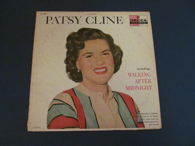 PATSY CLINE LP Record Decca Album WALKING AFTER MIDNIGHT $20.50 - PicClick