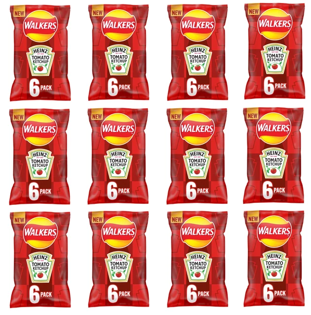WALKERS TOMATO KETCHUP Crisps 25g PACK OF 36 $37.30 - PicClick CA