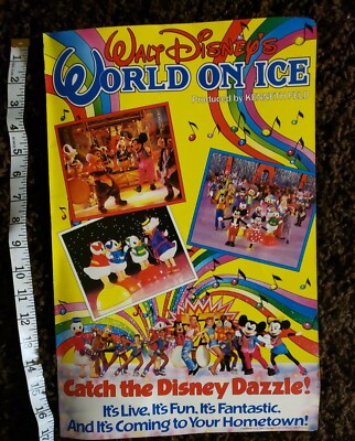 WALT DISNEY’S WORLD on Ice 1991 Souvenir Program DuckTales The Little ...