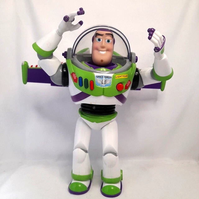 BUZZ LIGHTYEAR TOY Story Power Blaster Action Figure 12" Thinkway 2012 ...